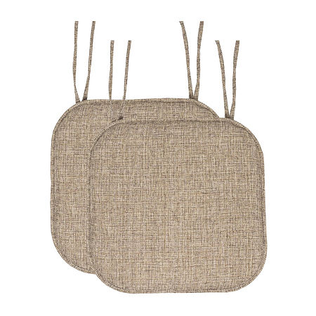 Sweet Home Collection Aria Memory Foam Chair Cushion Pad w/ Ties