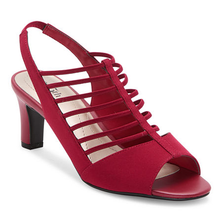 Click here for east 5th Neville Womens Round Peep Toe Block Heel... prices
