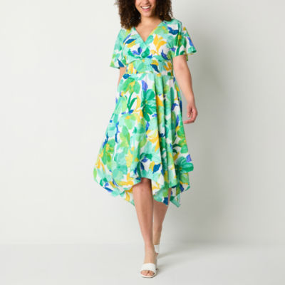 Rabbit Rabbit Rabbit Design Womens Short Sleeve Abstract Midi Fit ...