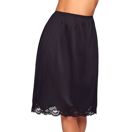Click here for Ilusion Lace Trim Slit-Back Slip-2011  34  Black prices