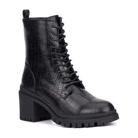 Click here for New York & Company Womens Harlow Block Heel Combat... prices