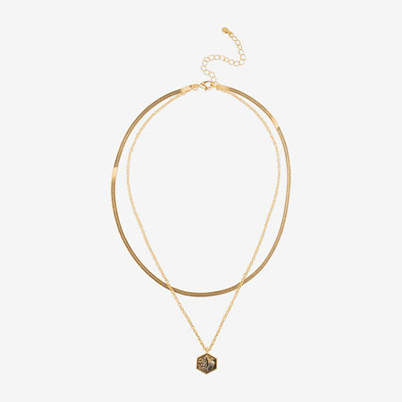 Click here for Bijoux Bar Delicates Gold Tone Womens 16 Inch Stra... prices
