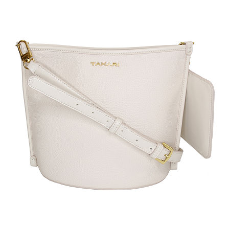 Click here for Tahari Carmine Top Zip Bucket Bag  One Size  White prices