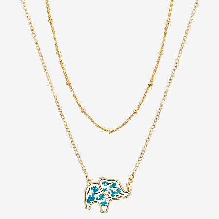 Click here for Footnotes Elephant Womens 10K Gold Over Brass 16 I... prices