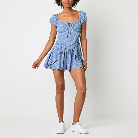 Click here for Arizona Womens Short Sleeve Floral Juniors Romper... prices