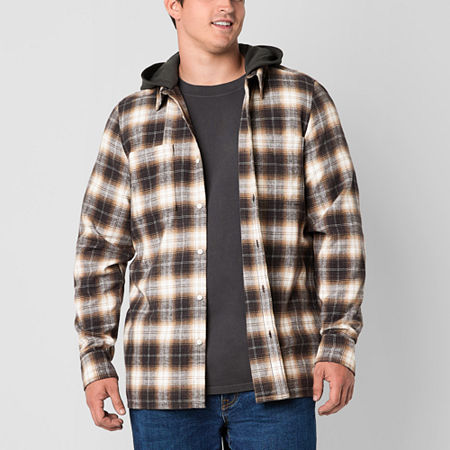 Click here for Arizona Mens Big and Tall Hooded Flannel  2x-large... prices