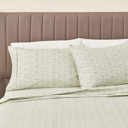 Click here for Linery Striped Microfiber Sheet Set  One Size  Gre... prices
