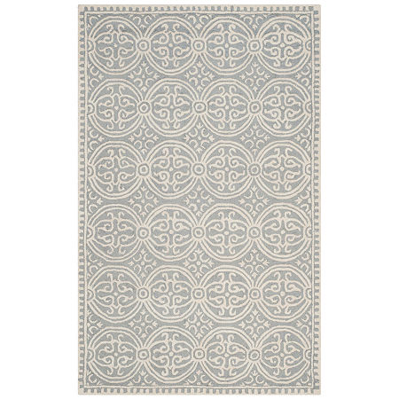 Click here for Safavieh Iris Wool Rectangular Rug  One Size  Silv... prices