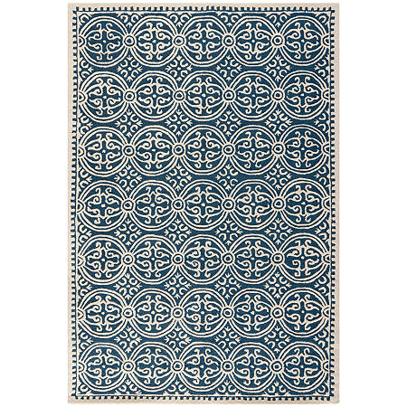 Click here for Safavieh Iris Wool Rectangular Rug  One Size  Blue prices