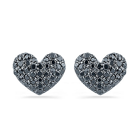 Click here for 1/4 CT. T.W. Natural Black Diamond Sterling Silver... prices