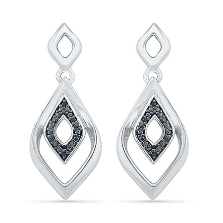 Click here for Womens Diamond Accent Natural Black Diamond Sterli... prices