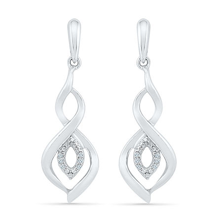 Click here for Womens Diamond Accent Natural White Diamond Sterli... prices