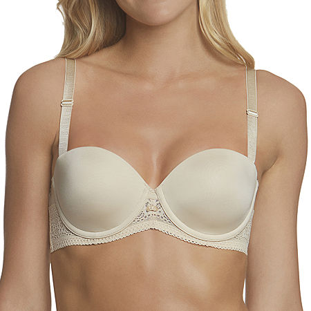 Dominique Womens Tessa Lace Strapless Convertible Bra - Nude