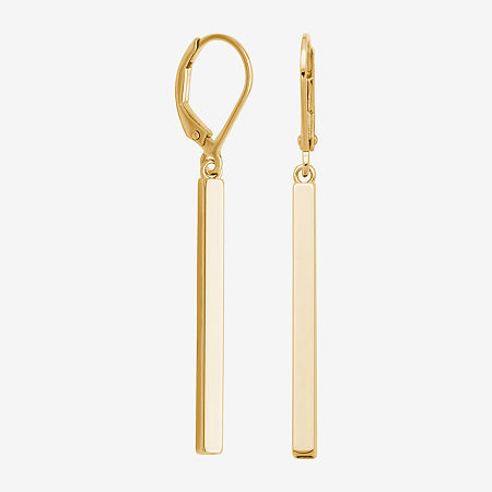 Click here for Womens 18K Gold Over Silver Drop Earrings  One Siz... prices