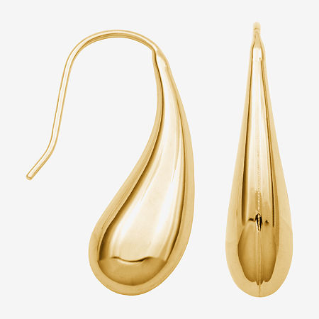 Click here for Teardrop Womens 18K Gold Over Silver Drop Earrings... prices
