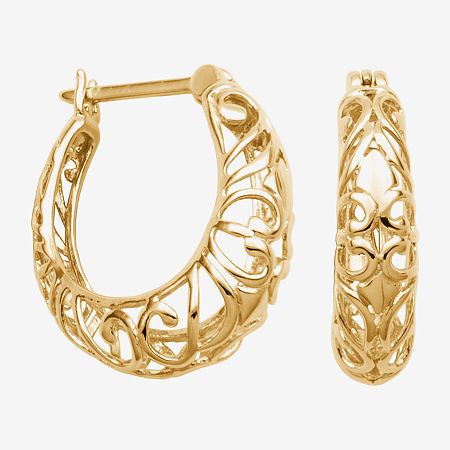 Click here for Womens 18K Gold Over Silver 20.8mm Hoop Earrings... prices
