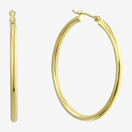 Click here for 10K Yellow Gold 39mm Hoop Earrings  One Size prices