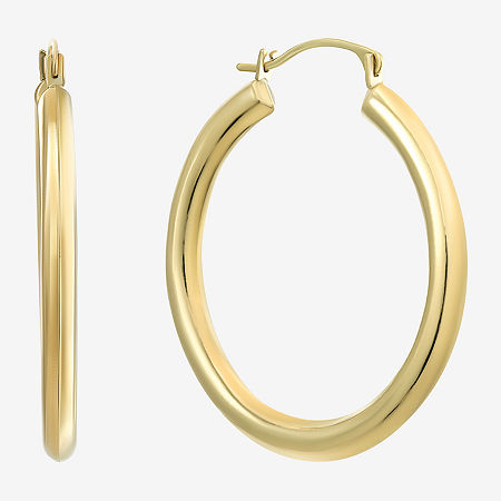 Click here for Womens 14K Gold 30mm Hoop Earrings  One Size prices