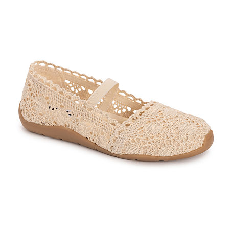Click here for Muk Luks Womens Shelby Ballerina Shoe - Natural prices