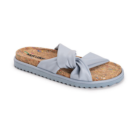 Click here for Muk Luks Womens Jazmine Sandal - Dusty blue prices