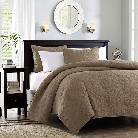 Madison Park Quebec 3-Pc. Quilt Set  Full/Queen - Mocha