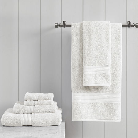 Madison Park Quick Dry 6-Pc. Bath Towel Set - White