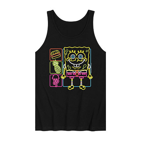Click here for Mens Crew Neck Sleeveless Spongebob Tank Top  Medi... prices