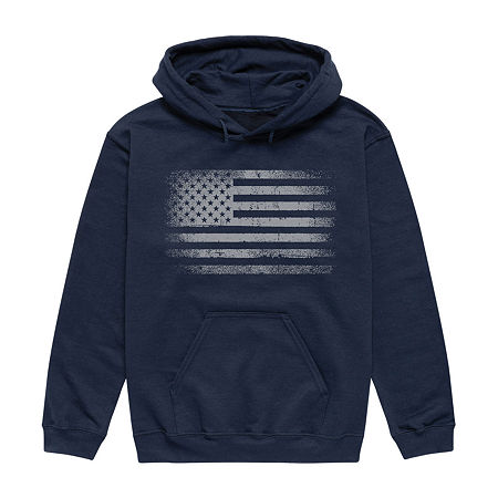 Click here for Mens Long Sleeve Americana Hoodie  X-large  Blue prices