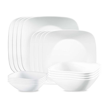 Click here for Corelle Vivid White 16-pc. Glass Dinnerware Set  O... prices
