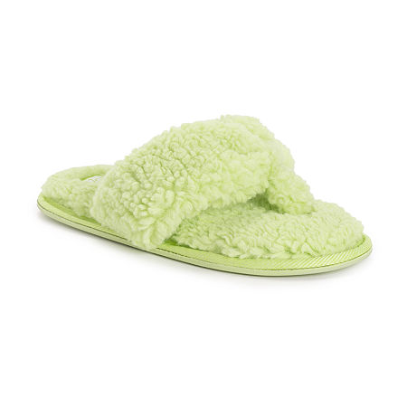 Click here for Muk Luks Taryn Thong Womens Memory Foam Slip-On Sl... prices