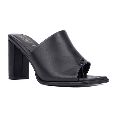 Click here for Womens Darla Heel Slide Sandals - Black prices