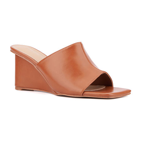 Click here for Womens Candie Heel Slide Sandal - Cognac prices
