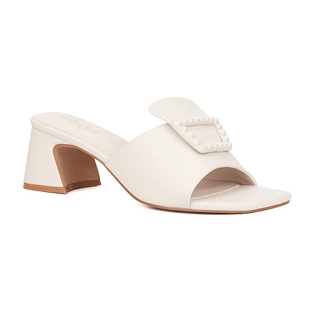 Click here for Torgeis Womens Annalise Block Heels - White prices