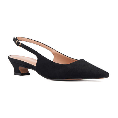 Click here for Torgeis Womens Bernadette Slingback Heels - Black prices