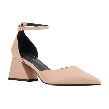 Click here for Torgeis Vicki Womens Pointed Closed Toe Block Heel... prices