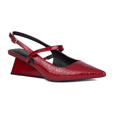 Click here for Womens Oria Wedge Pump - Burgundy prices