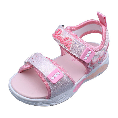 Click here for Barbie Toddler Light-Up Sandals - Light pink bow prices