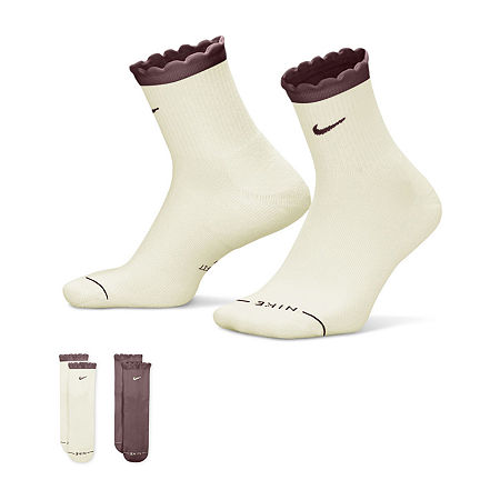 Click here for Nike Womens 2 Pair Crew Socks  Medium  Multiple Co... prices