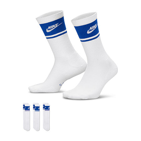 Click here for Nike Unisex Adult 3 Pair Crew Socks  Large  White prices
