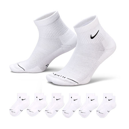 Click here for Nike Unisex Adult Quarter Ankle Socks  Medium  Whi... prices