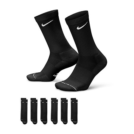 Click here for Nike Mens Elevated Everyday Crew Socks  6-Pack - B... prices