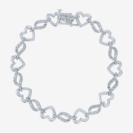 Click here for (G-H / Si2-I1) Womens Pure Silver Over Brass Heart... prices