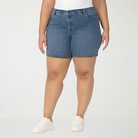 Click here for Gloria Vanderbilt Amanda Womens 7 Plus Denim Short... prices