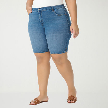 Click here for Gloria Vanderbilt Amanda Womens 10 Plus Denim Shor... prices