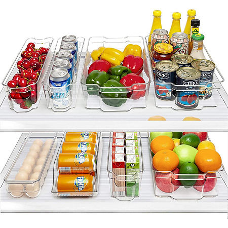 Click here for Sorbus Clear Plastic 8-pc. Storage Bin  One Size... prices