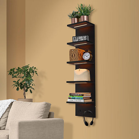 Click here for Sorbus 5 Tier Wall Mounted Floating Shelf Unit wit... prices
