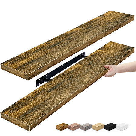 Click here for Sorbus 35 Floating Wall 2-Shelf Shelf with Baskets... prices