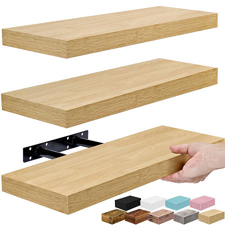 Click here for Sorbus 3 Pack 16 Inch Coastal Rectangle Floating S... prices