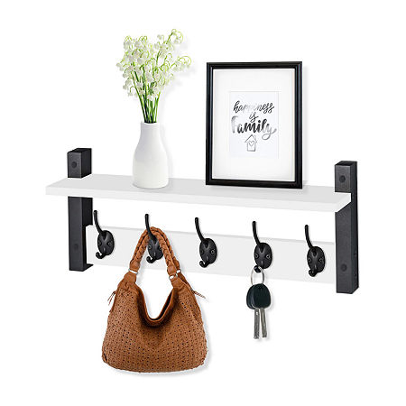 Click here for Sorbus 24 Inch Floating Wall Shelf With 5 Heavy Du... prices