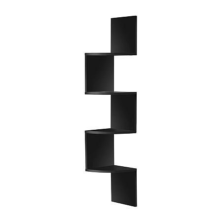 Click here for Sorbus 5-Tier Zig Zag Floating Corner Wall Bookshe... prices